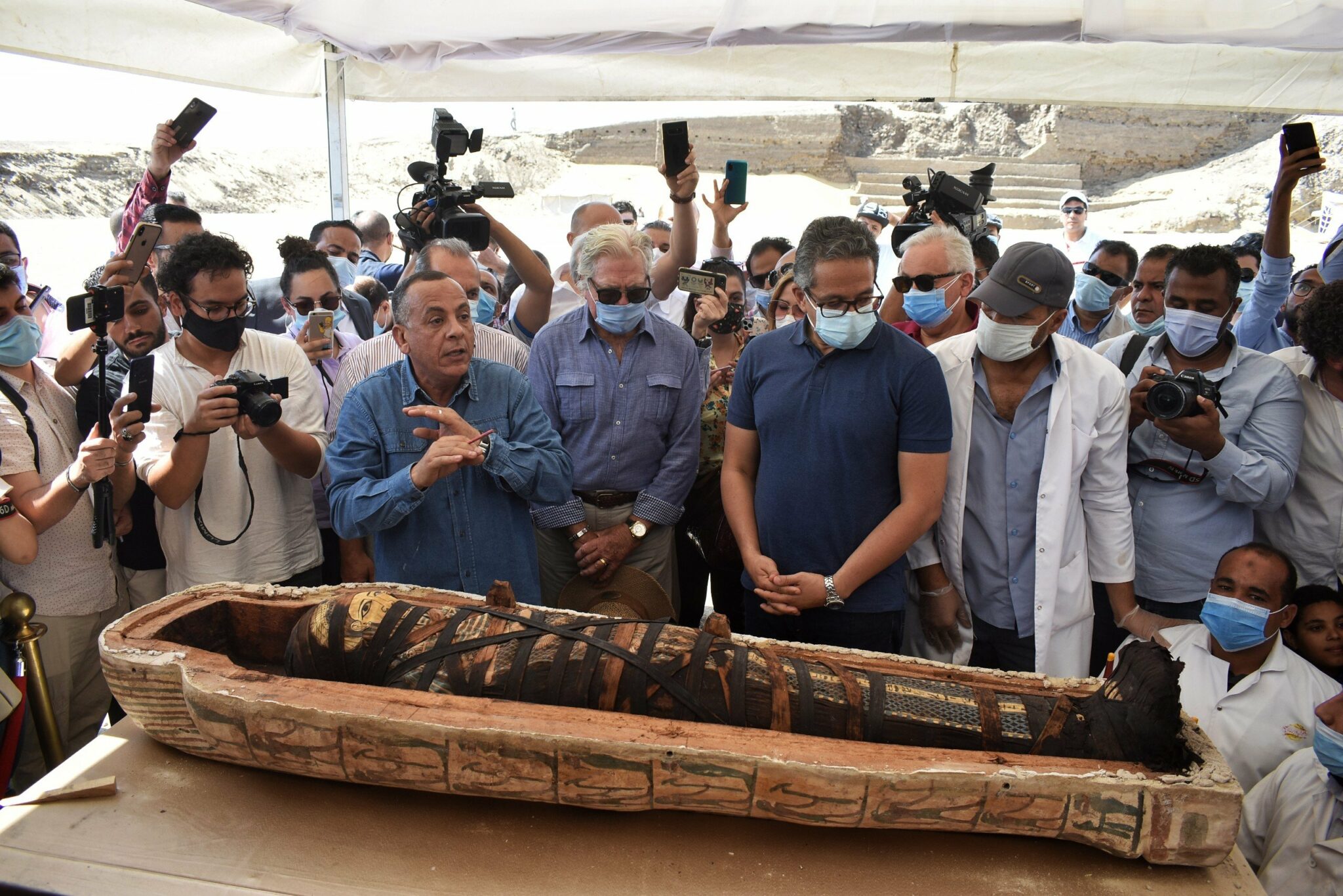 Archaeologists Unveil 59 Perfectly Preserved Ancient Egyptian Coffins