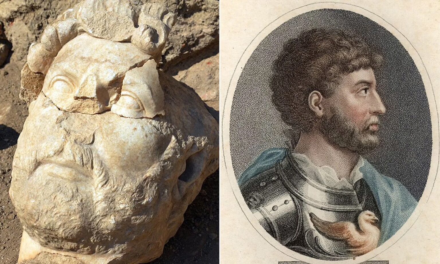 Unearthing History: Roman Emperor Hadrian's Statue Discovered in ...